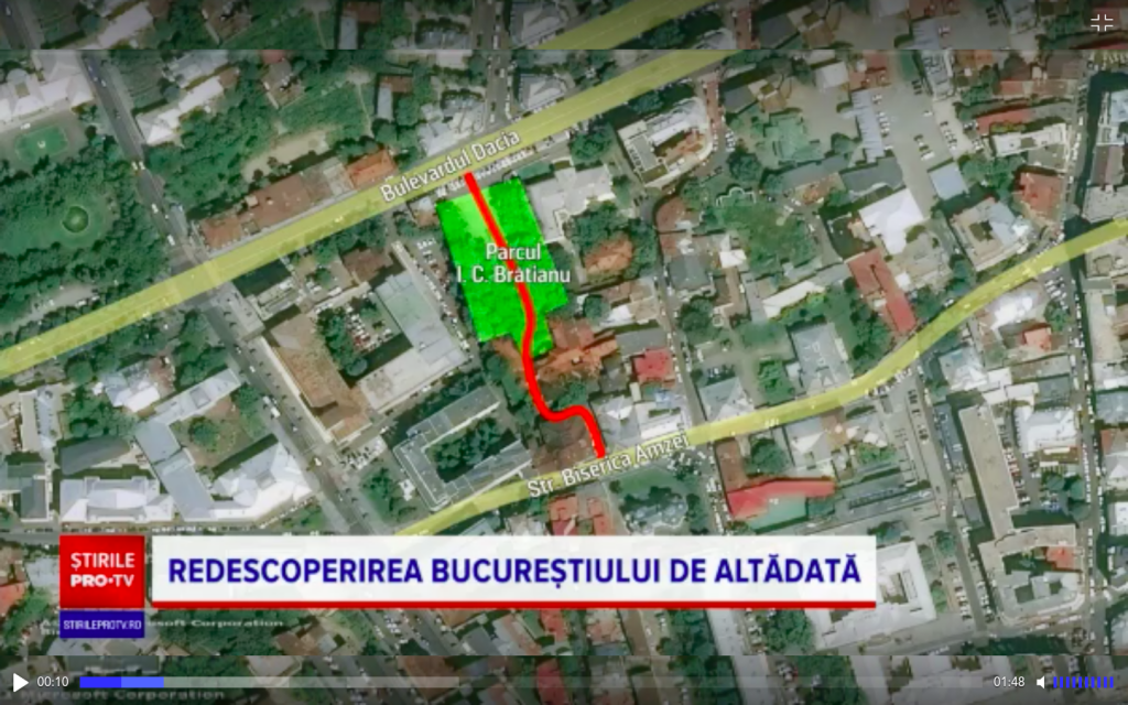 Un nou traseu pietonal în Centrul Bucureștiului. Parcul și așezămintele I.C. Brătianu ...