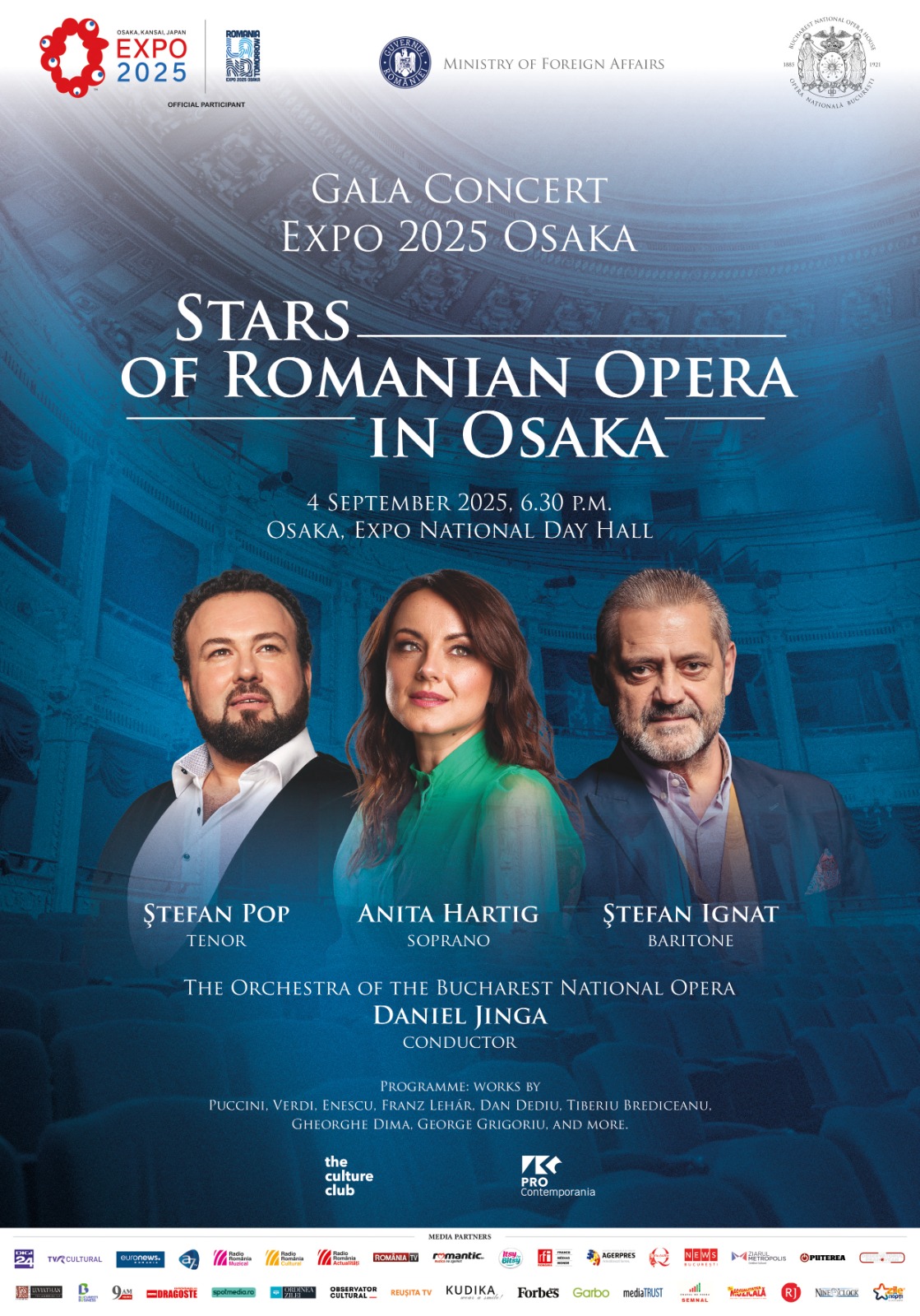 Gala Stele ale Operei Româneşti la Osaka: Mari voci din România cântă pe scena Expo 2025 Osaka ...
